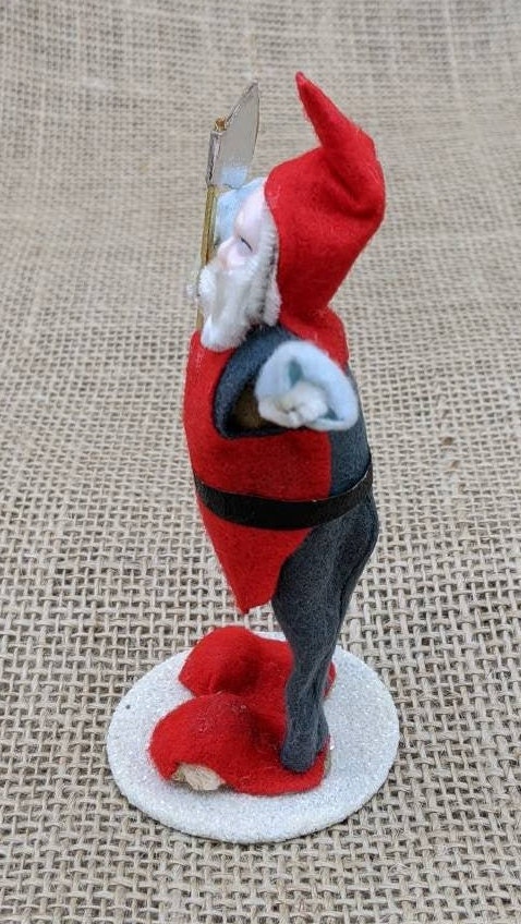 Standing Elf Mid Century Felt Chenille Elf With Plastic Face - Etsy