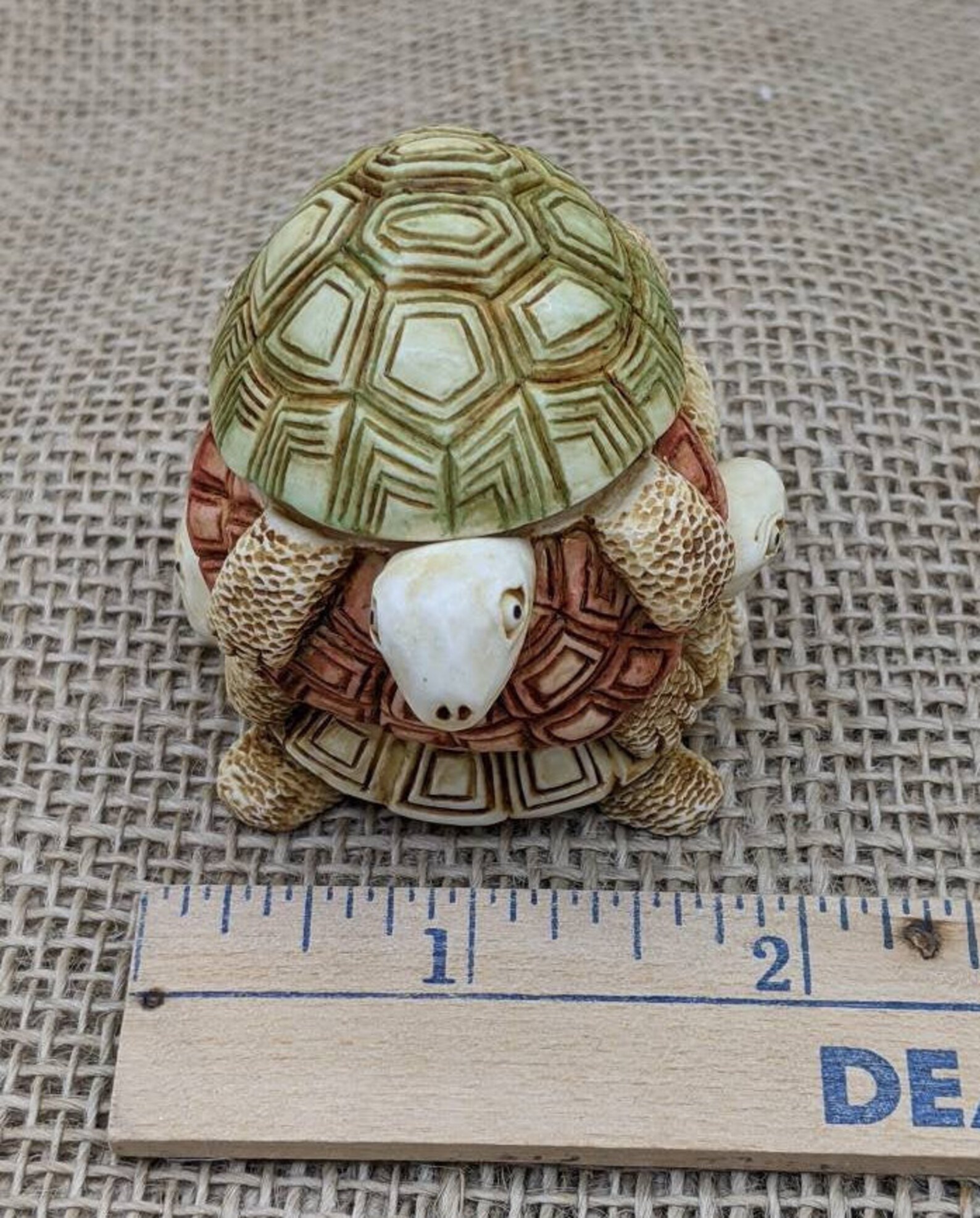 Turtle Figurine Trinket Box Harmony Kingdom Treasure Jest | Etsy
