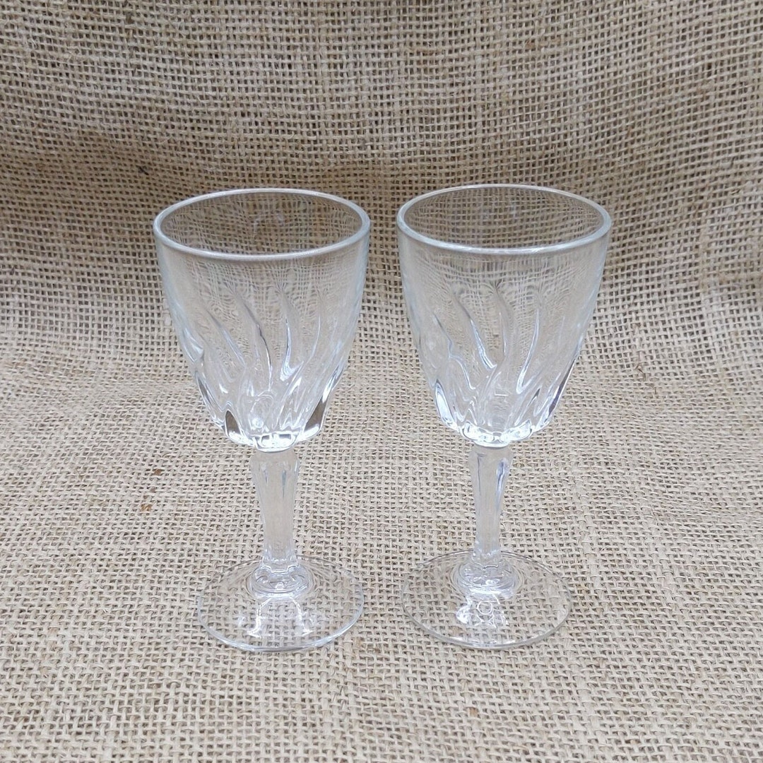 Crystal Cordial Glasses, Flamenco by Luminarc, Made in France, Set of 2 ...