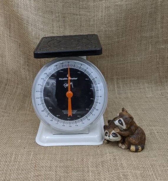 Metal Kitchen Scale Black & White American Family Scale | Etsy