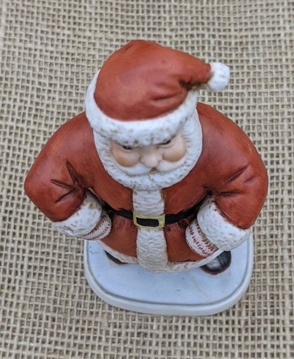 Schmid Jolly Santa Figurine B. Shackman 1985 Made in Taiwan | Etsy