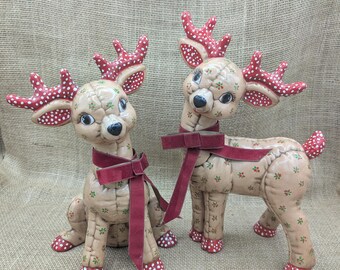 Standing Ceramic Reindeer Kimple Deer Vintage Reindeer One of a Kind ...