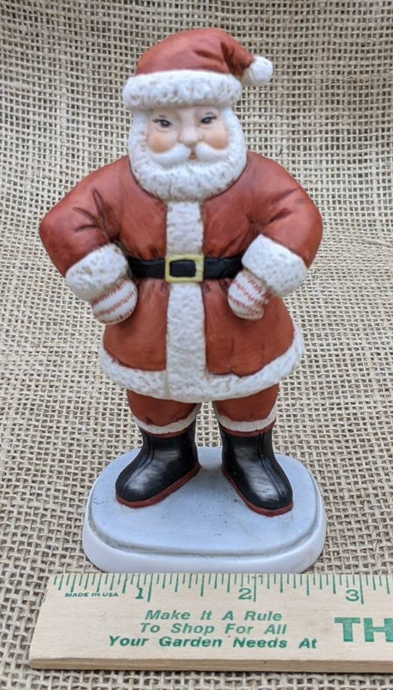 Schmid Jolly Santa Figurine B. Shackman 1985 Made in Taiwan | Etsy