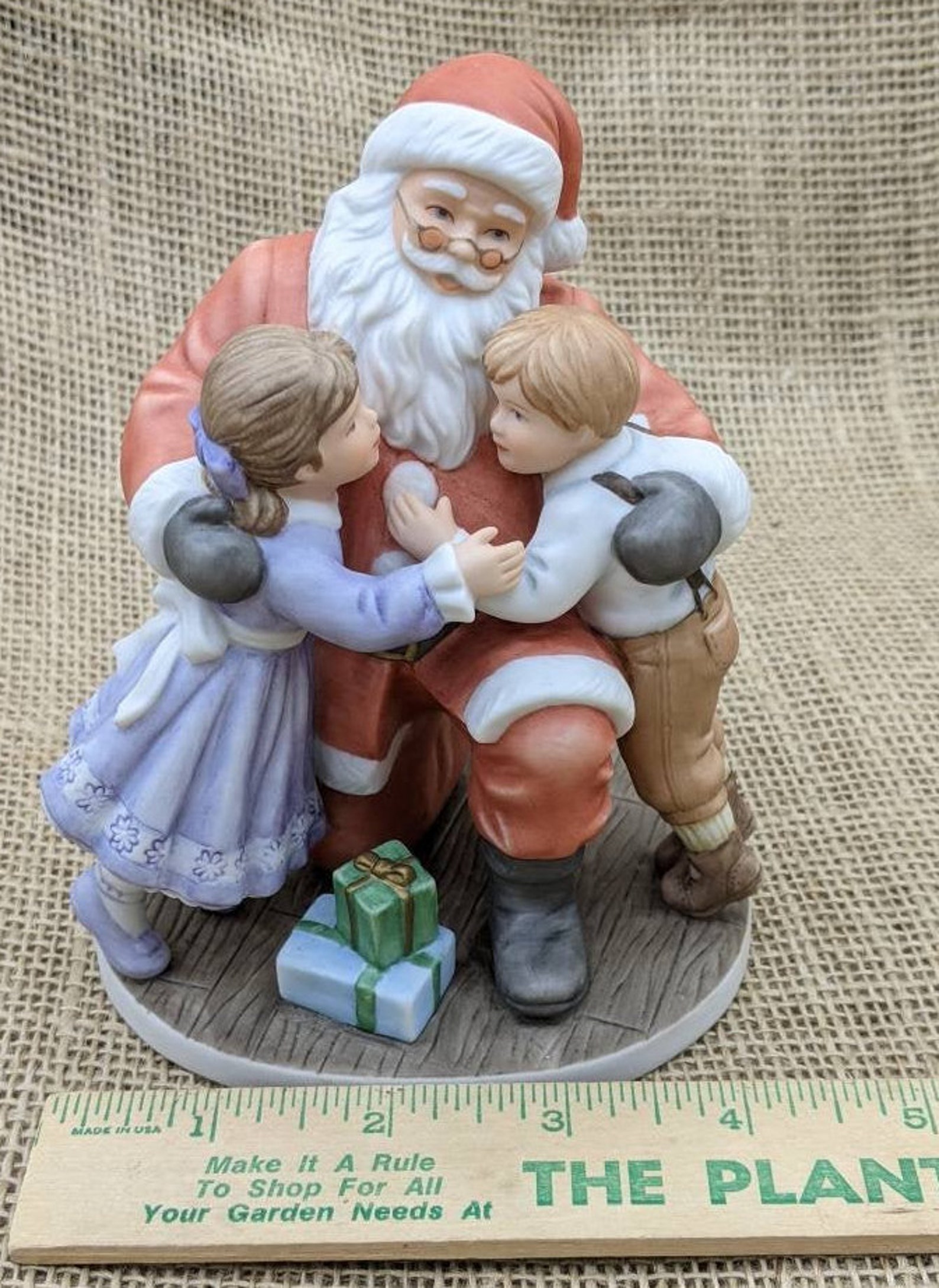 Enesco Santa Figurine Thank You Santa Treasured | Etsy
