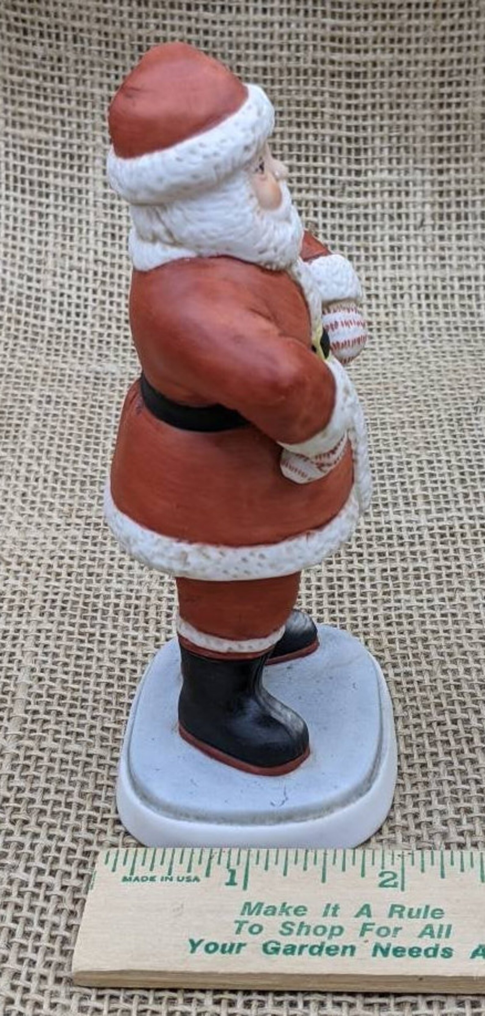 Schmid Jolly Santa Figurine B. Shackman 1985 Made in Taiwan | Etsy
