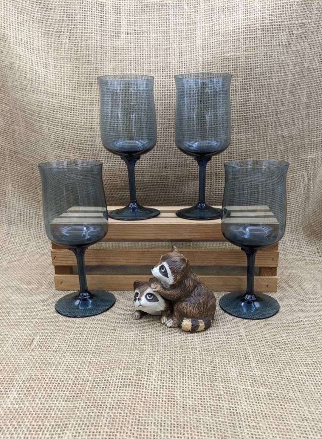 Lenox Expression Line, Blue Mist Wine Glasses, Made in USA -- Set Of4 ...