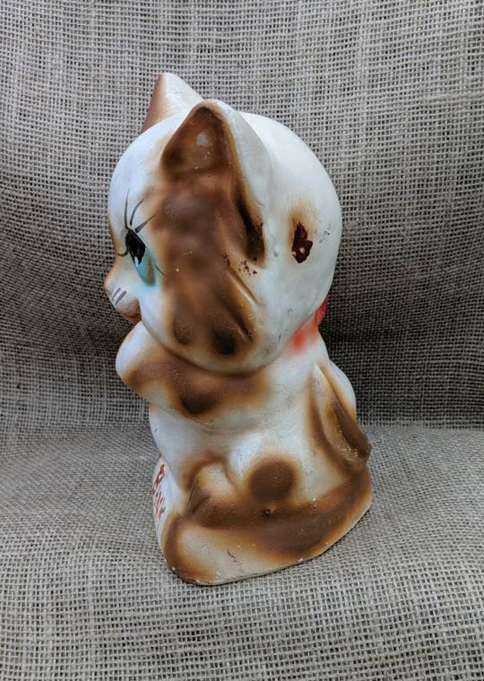 Chalkware Cat Bank Anthropomorphic Siamese Cat 1940s | Etsy