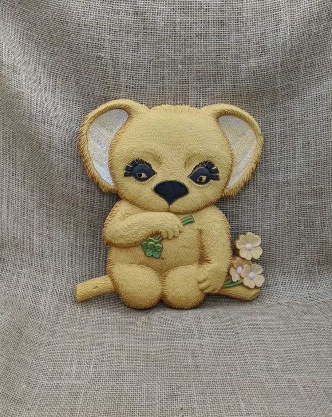 Koala Bear 3D Wall Decor, Vintage 1970s Rigid Plastic Koala Bear, Dart ...