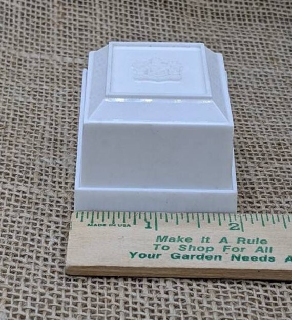 White Plastic Ring Presentation Box, Vintage Alsten … - Gem