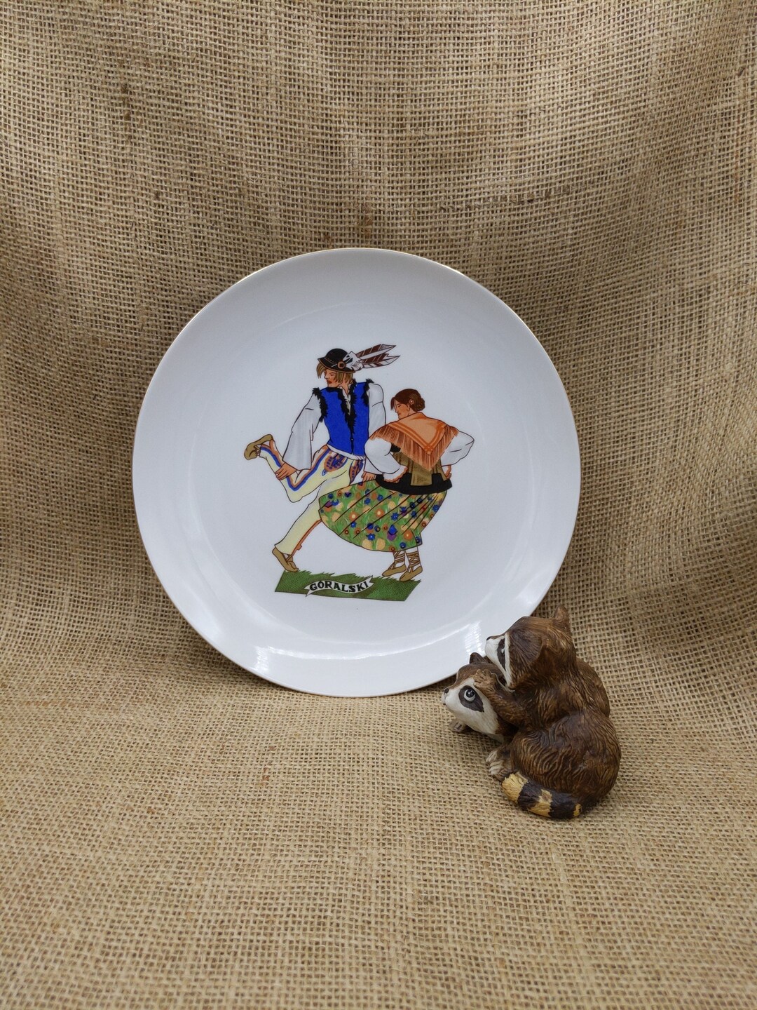 Goralski Polish Folk Dance Plate, Made in Poland, Favolina Porcelain - Etsy
