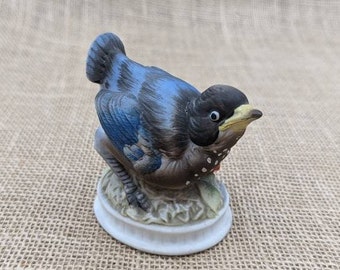 Lefton Blue Bird Figurine - Etsy