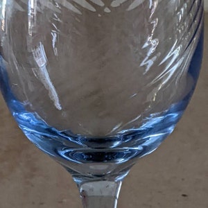 Water Goblets, Misty Blue Swirl Sapphire by Libbey Glass Company, Light ...