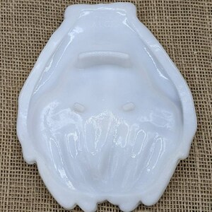 Milk Glass Cupped Hands Dish by Avon, Milk Glass Open Hand Dish With ...