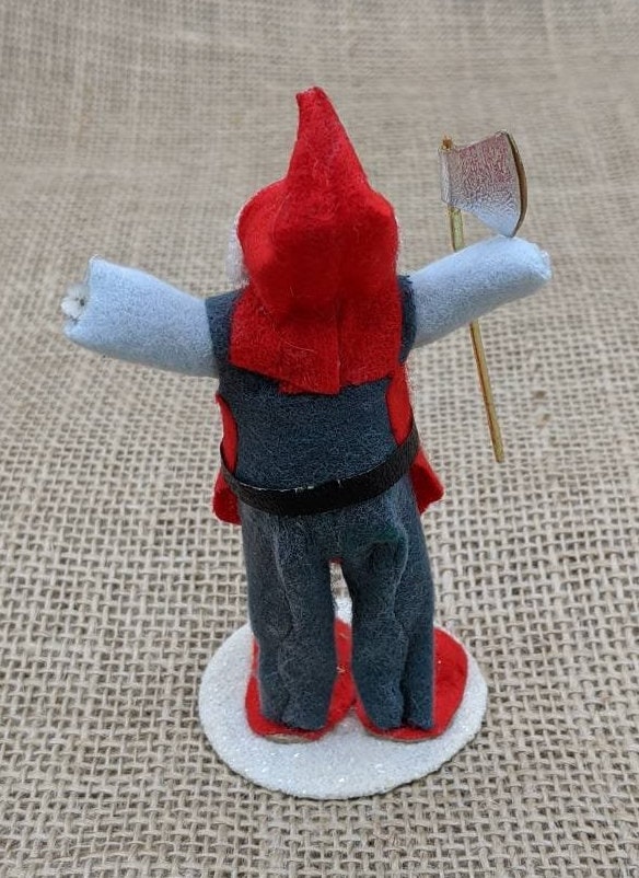 Standing Elf Mid Century Felt Chenille Elf With Plastic Face - Etsy