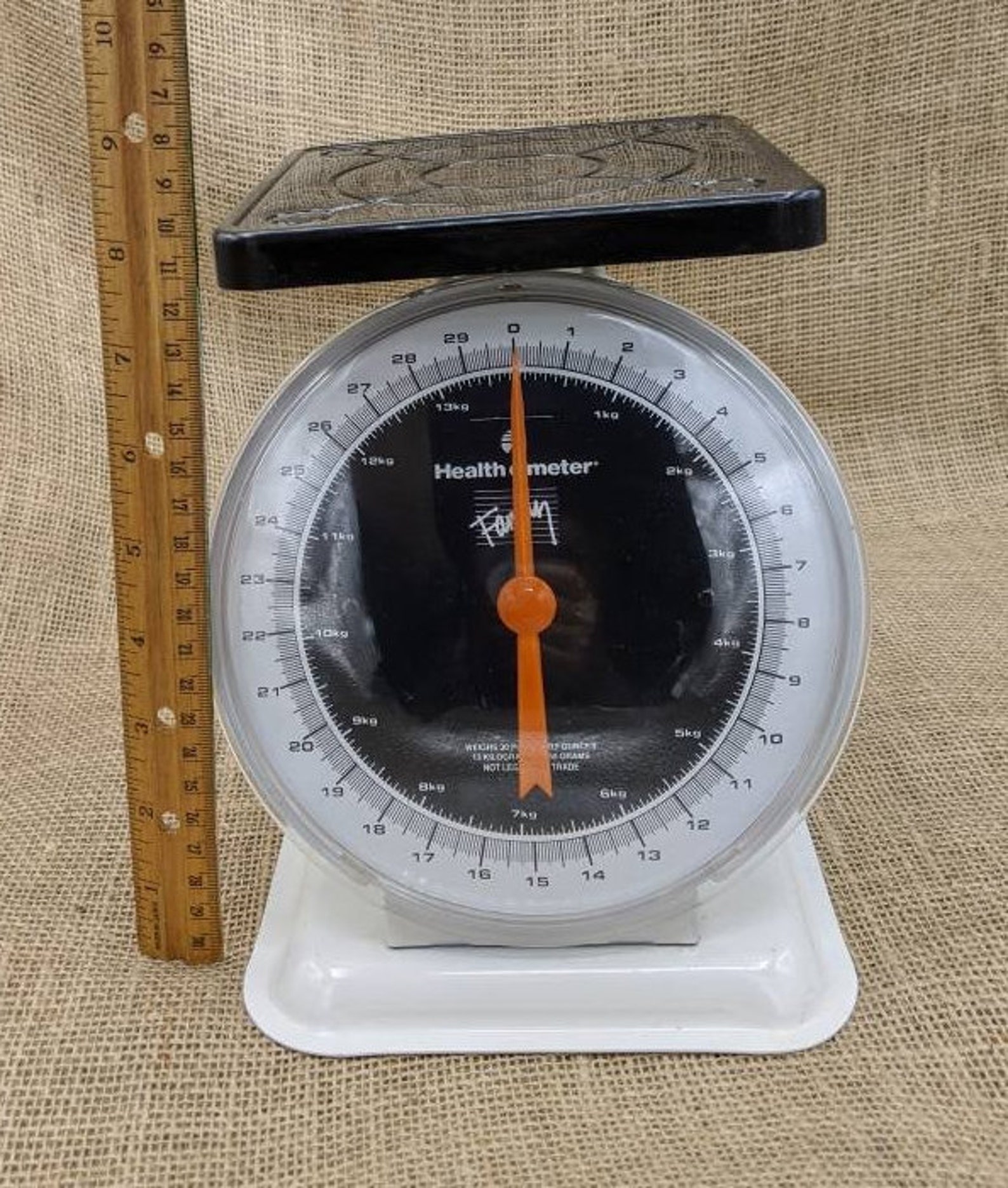 Metal Kitchen Scale Black & White American Family Scale - Etsy