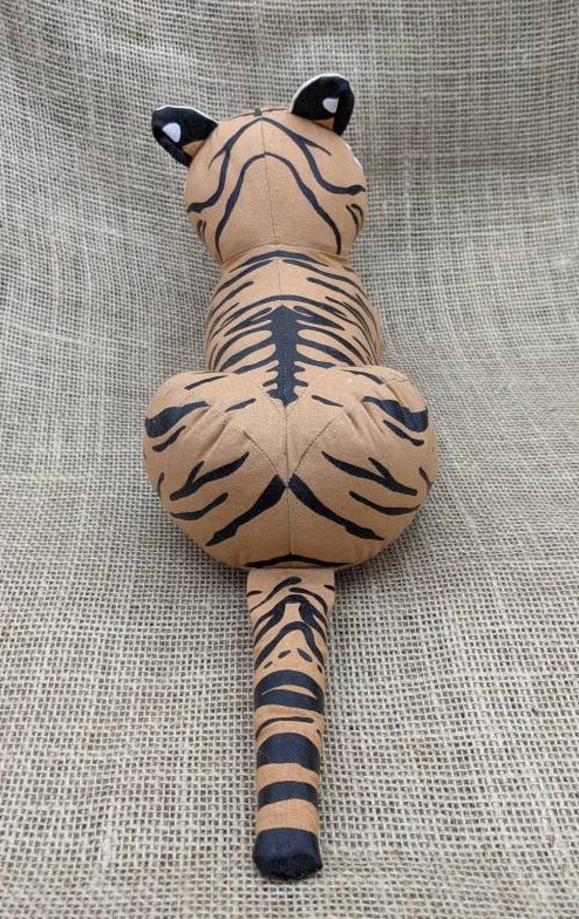 Tiger Soft Sculpture Realistic Stuffed Painted Fabric Tiger - Etsy