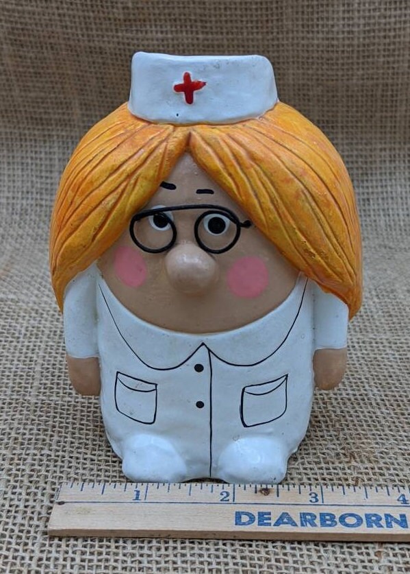 Nurse Bank 1979 Enesco Nurse Coin Bank Cartoon Style Health - Etsy