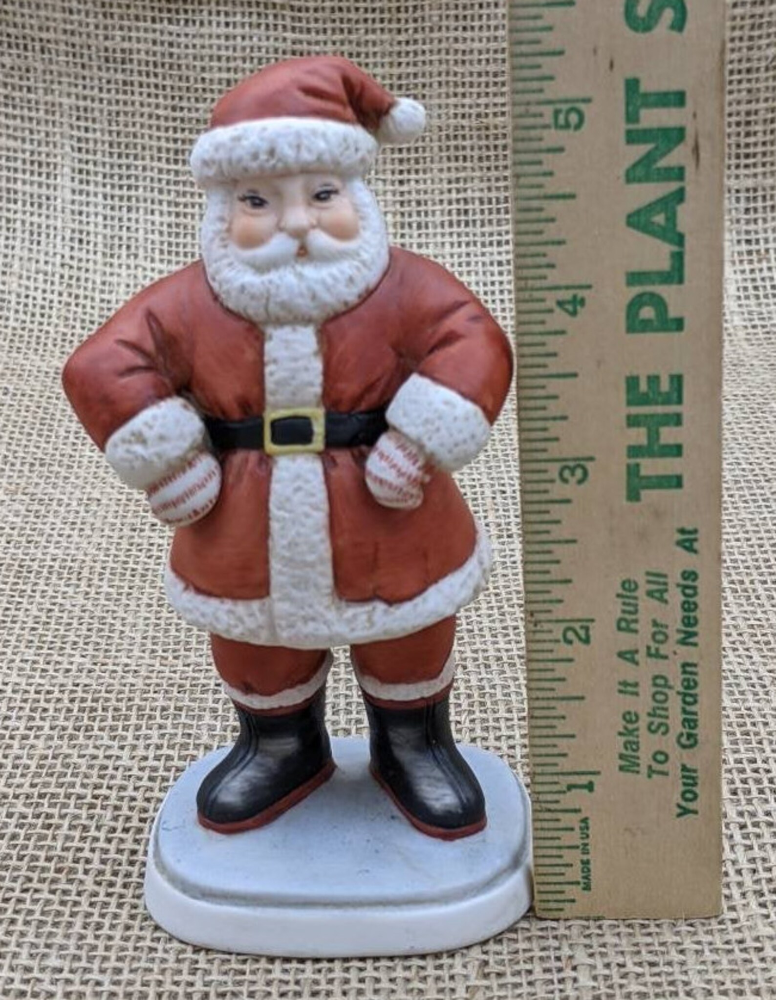 Schmid Jolly Santa Figurine B. Shackman 1985 Made in Taiwan | Etsy