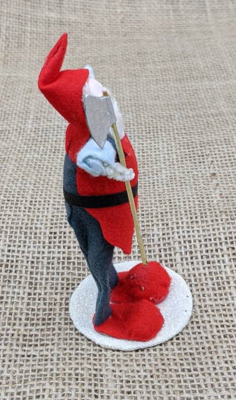 Standing Elf Mid Century Felt Chenille Elf With Plastic Face | Etsy