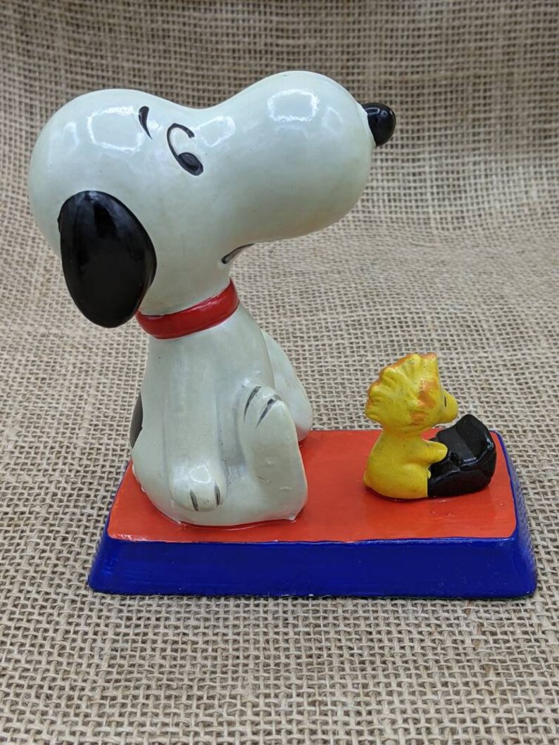 Snoopy Woodstock Figurine Woodstock Secretary Made in Japan | Etsy