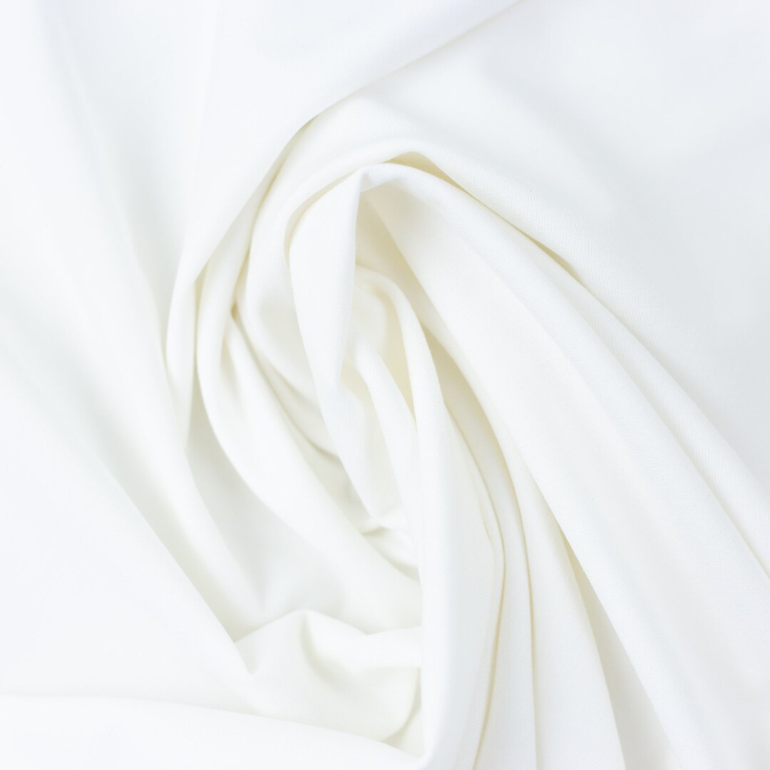 11.98euro/meter White Plain French Terry White Ökotex Fabric Summer ...