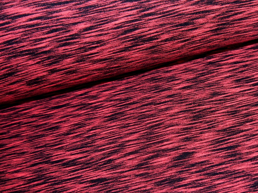 11.98euro Jersey Neon Pink Mottled Combination Fabric Neon Pink Black ...