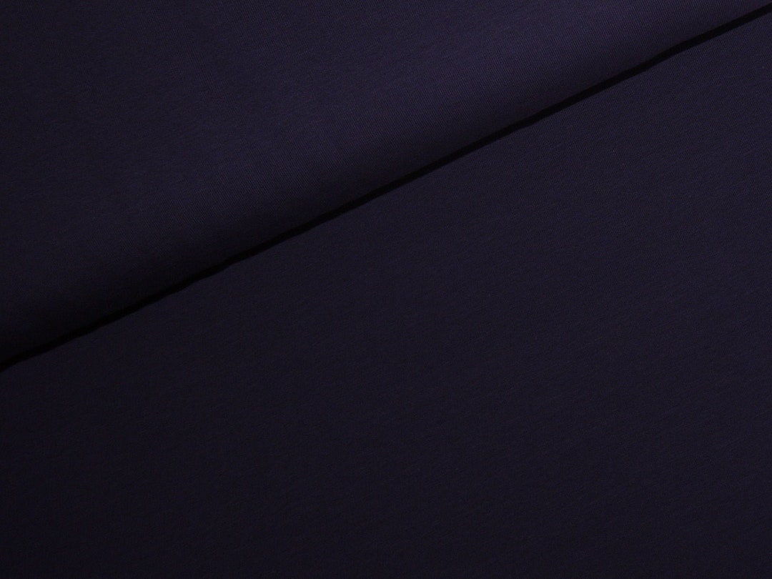 11,98euro/meter Uni Jersey Fabric Purple Dark Aubergine Combi Fabric ...