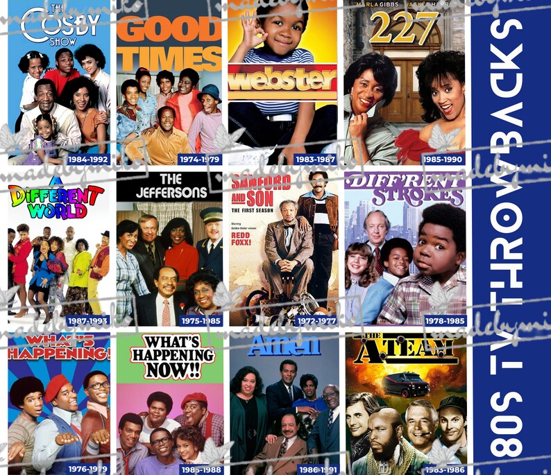 80s TV THROWBACKS Svg - Etsy