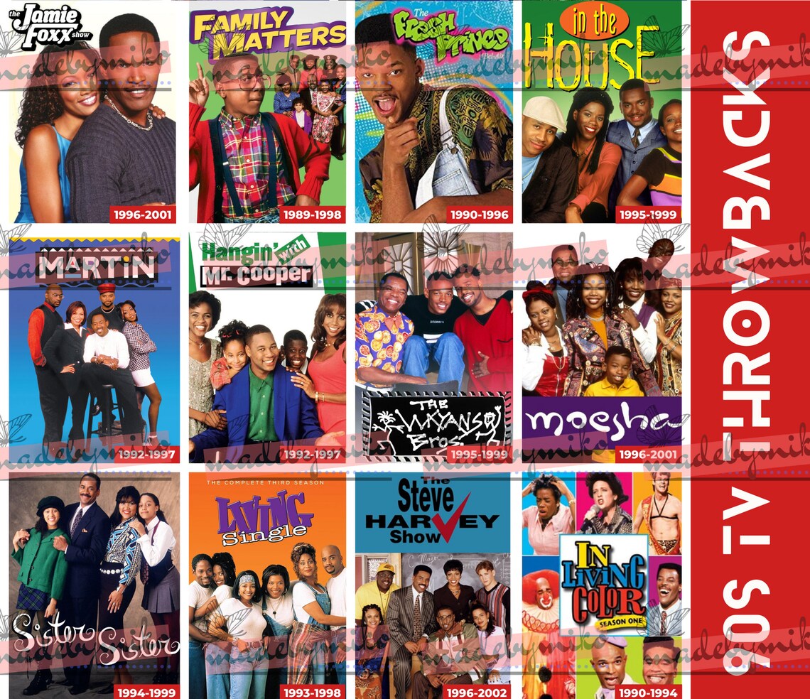 90s TV THROWBACKS Svg - Etsy