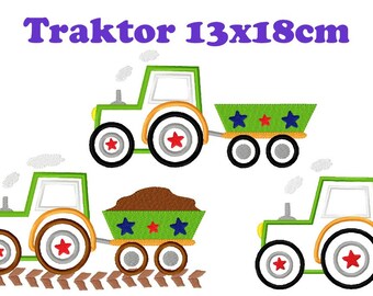 Stickdatei traktor - Etsy.de