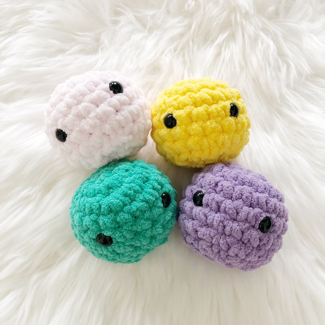 Stress Ball Plushies Soft and Fluffy Crochet Amigurumi | Etsy