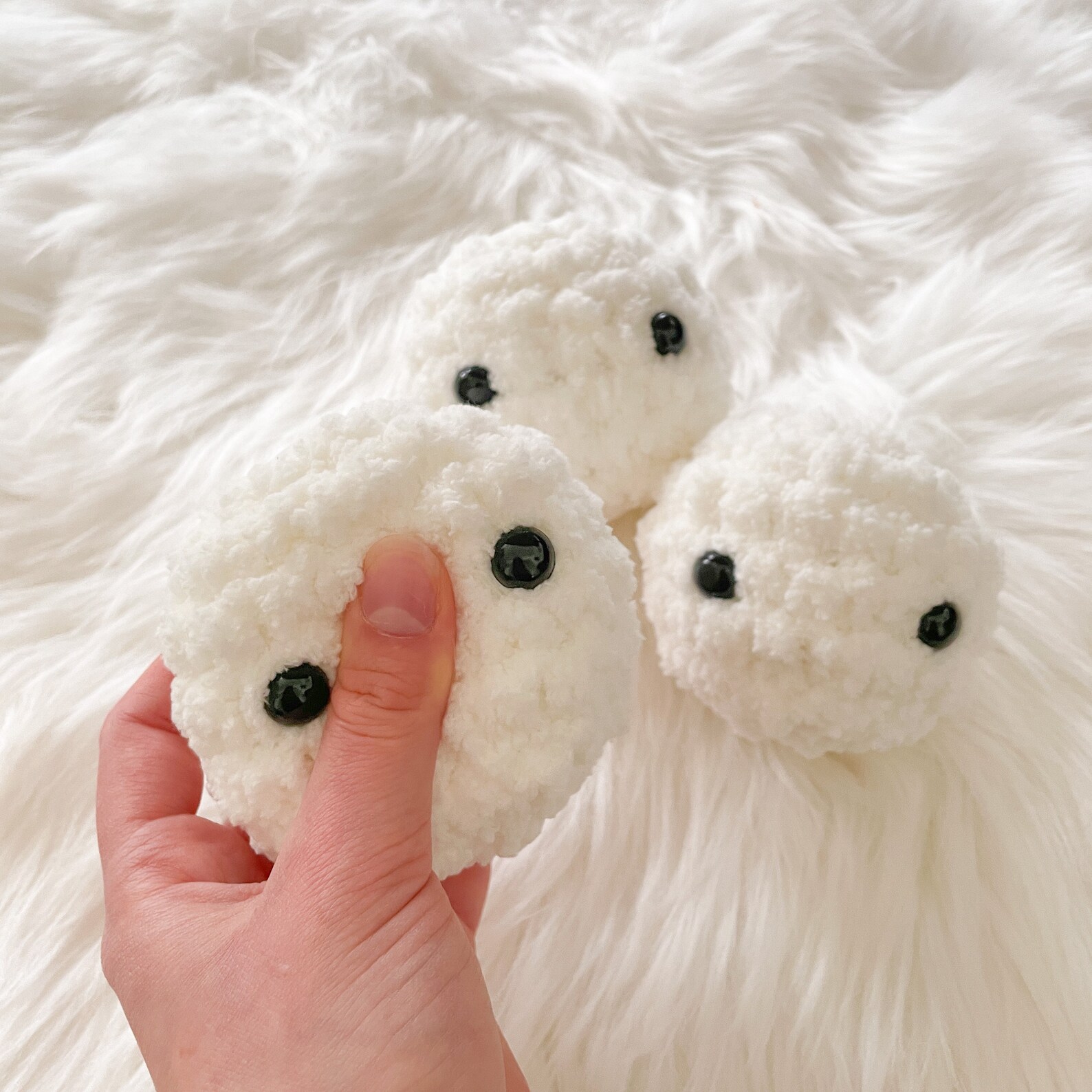 Stocking Stuffer Plushies Crochet Soft and Fluffy Amigurumi -snowballs ...