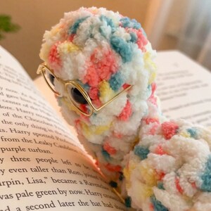 Speckled Bookworm Plushie Crochet Soft and Fluffy Amigurumi cozy ...