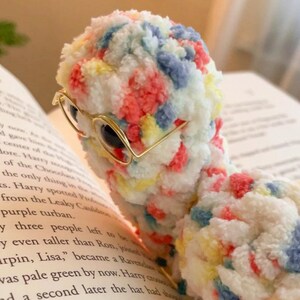 Speckled Bookworm Plushie Crochet Soft and Fluffy Amigurumi -cozy ...