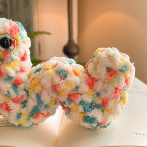 Speckled Bookworm Plushie Crochet Soft and Fluffy Amigurumi cozy ...