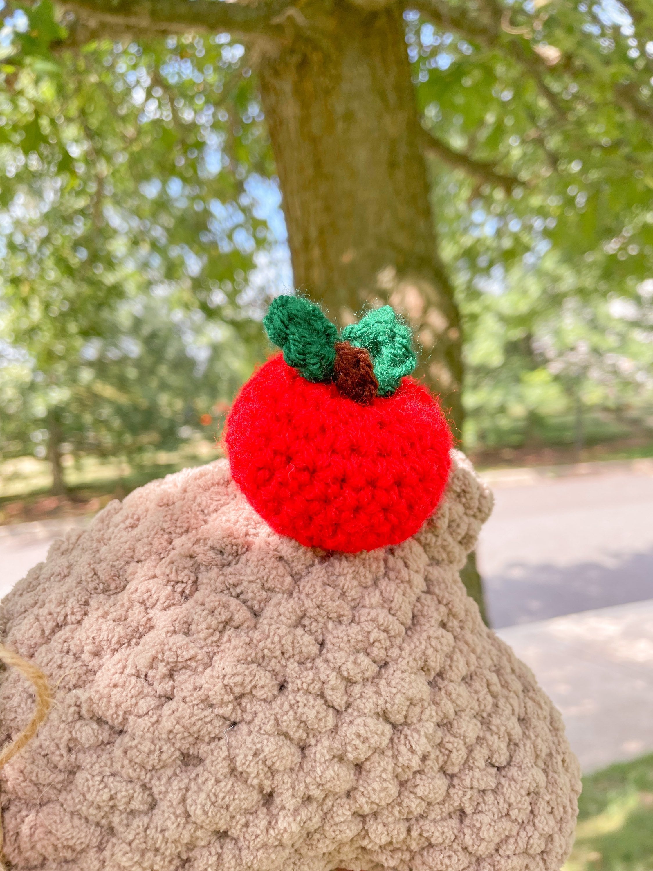 Apple Orchard Bear Plushie Crochet Giant Soft and Fluffy Amigurumi ...