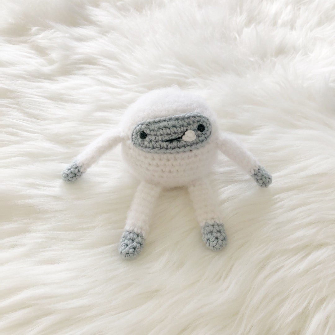Fuzzy Yeti Plushie Crochet Amigurumi -snow Monster -snowman -winter ...