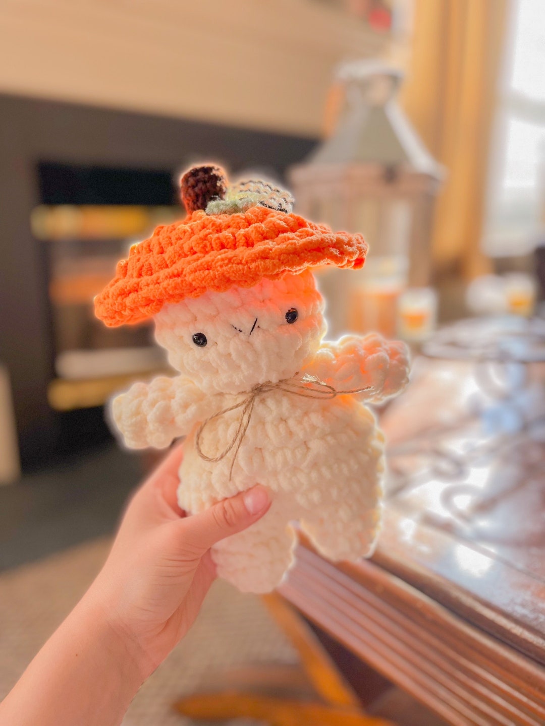 Pumpkin Pal Plushie Crochet Amigurumi -fall -cozy -squishy -soft and ...