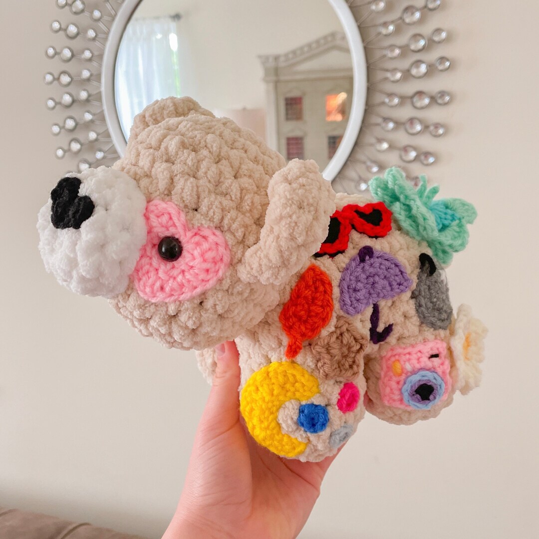 Patchwork Teddy B(ERA) Plushie (scarlet’s Version) -crochet Giant Soft ...