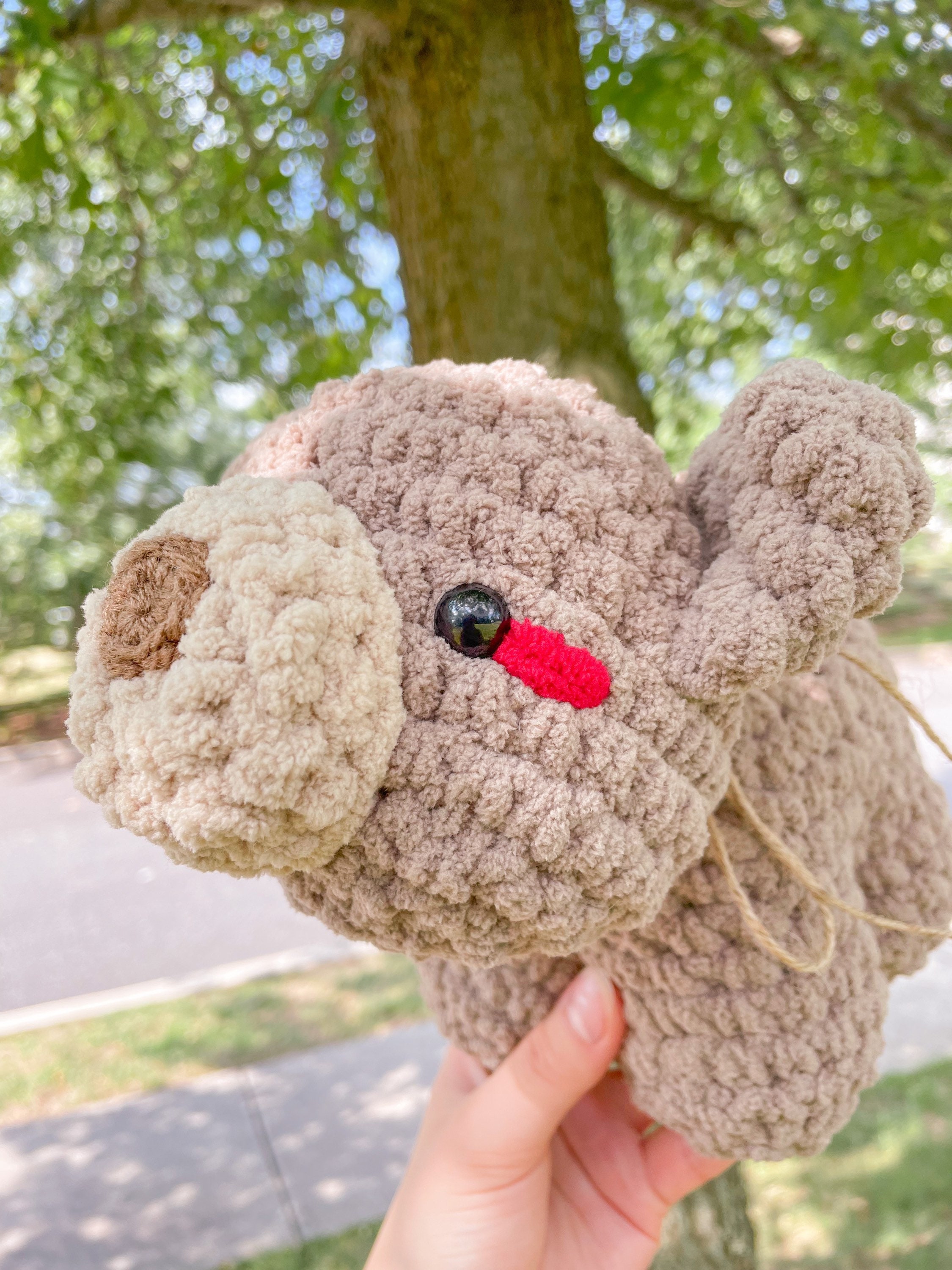 Apple Orchard Bear Plushie Crochet Giant Soft and Fluffy Amigurumi ...