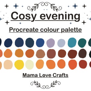 Cosy Evening Campfire Procreate Colour Palette Digital Download - Etsy