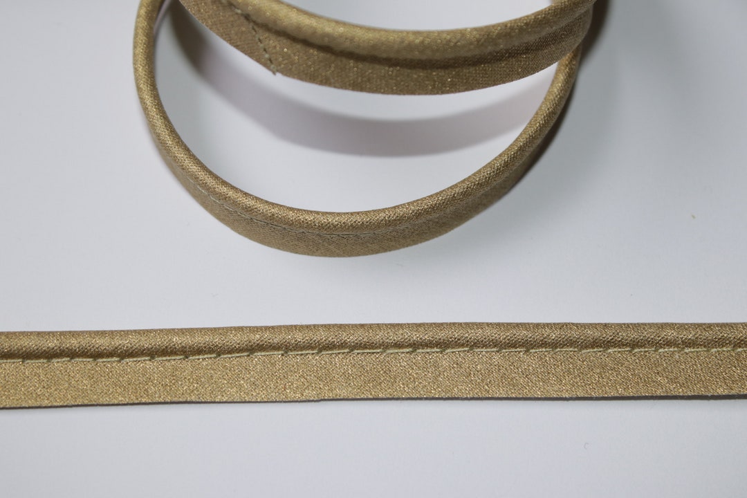 2m Paspelband gold 12 mm Biesenband Paspel ab 2 Meter EUR - Etsy.de
