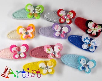 Felt hair clip | Etsy