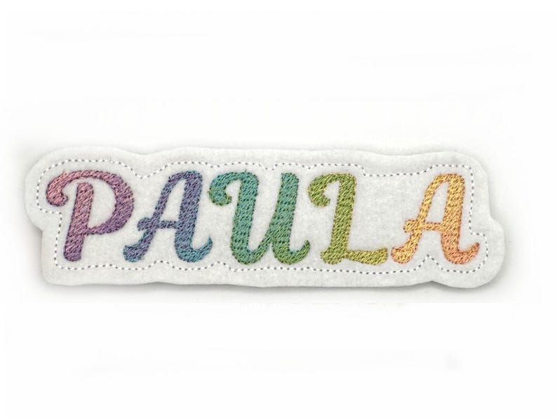 Name Tag Patch Application Iron-on Patch for Children Name Desired Name ...