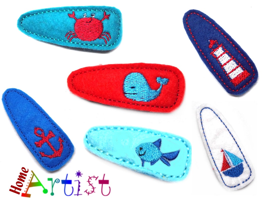 Nautical Hair Clip - Free Choice of Colours - Etsy