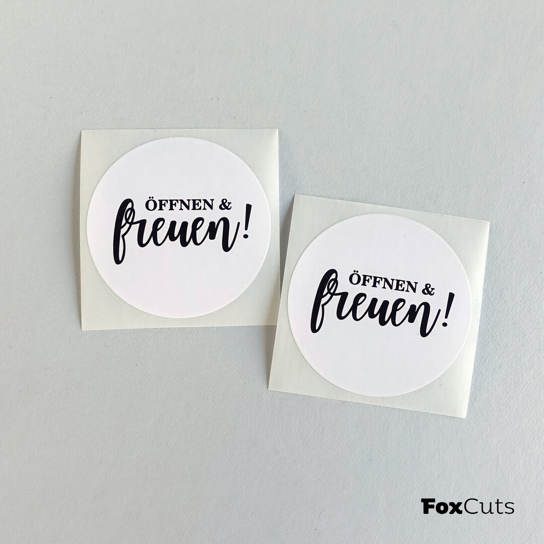 "open & Enjoy" Stickers, Stickers for Gifts, Labels for Packaging as an ...