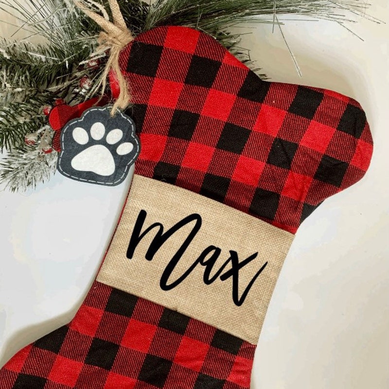 Burlap Dog Stocking - Etsy