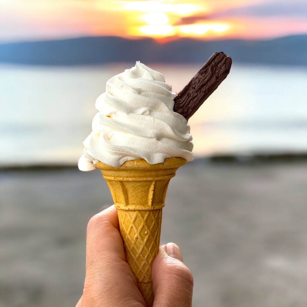 99 FAKE Mr Wippy Ice Cream Cone With Flake Food Prop Replica Display ...