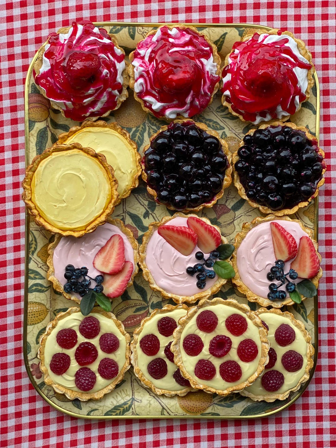 Small - Fake Food Cream Tarts Artisan-crafted Fake Food Cream Tarts ...