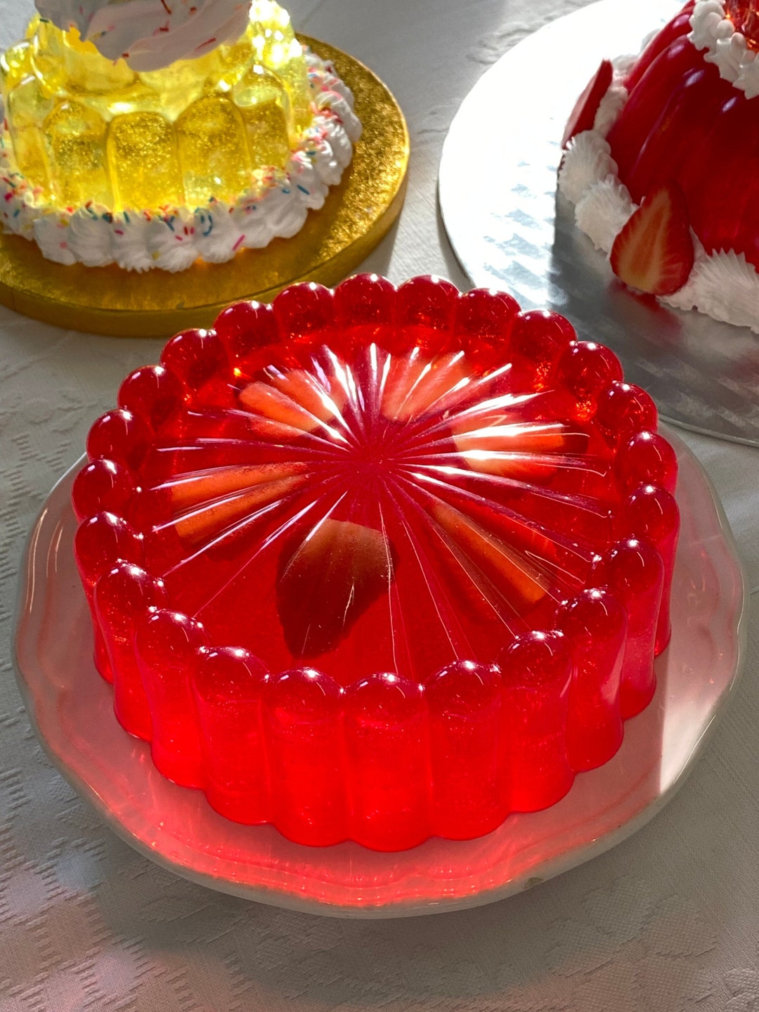 Fake Food Fruit Jelly Replica Jelly, Strawberry Jelly, Fake ...